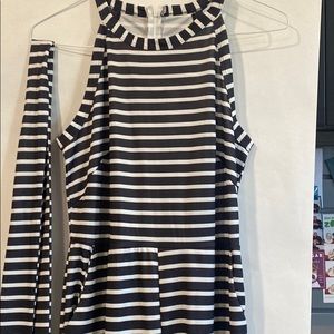 ePretty | Pants & Jumpsuits | Nwt L The Bailey Bw Striped Capri ...